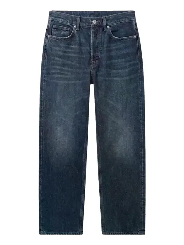 Moncler Faded Straight-leg Jeans - Blue