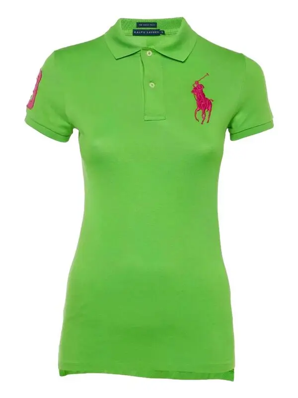 Ralph Lauren Skinny-fit Polo Top - Green