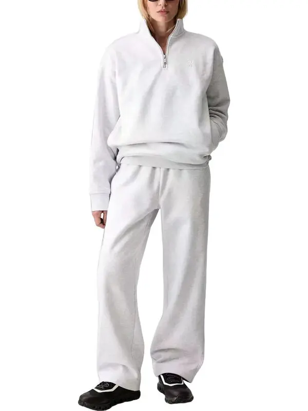 On Club Collective Quarter-zip Logo-embroidered Sweater - Grey