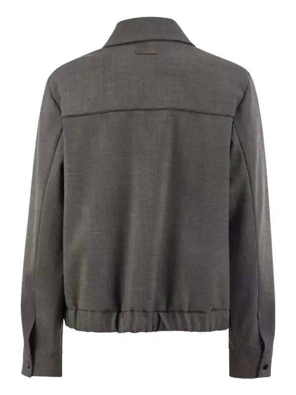 Peserico Zip-fastening Bomber Jacket - Grey