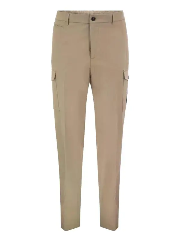 Peserico Cargo-pockets Tapered-trousers - Neutrals