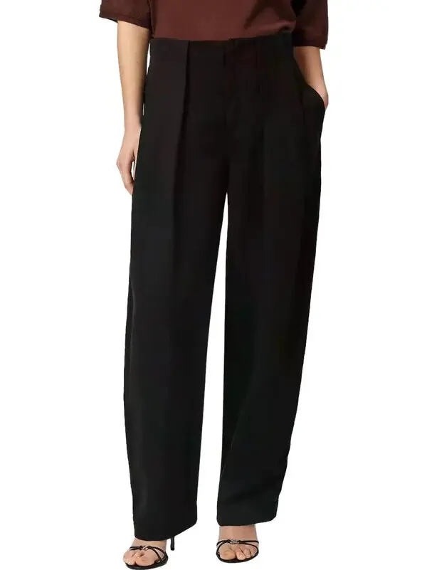 ALLSAINTS Pleated Wide-leg Trousers - Black