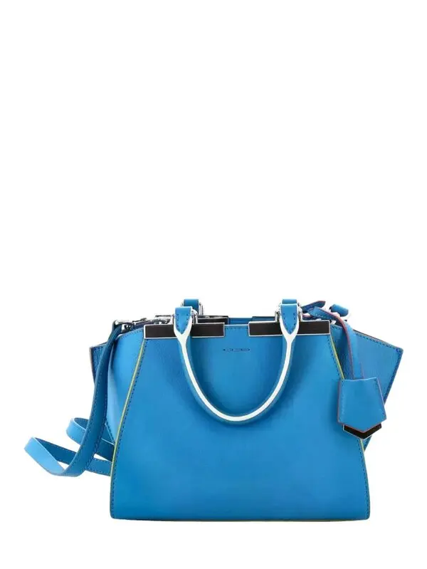 Fendi 3jours Bag Leather Mini Crossbody Bag - Blue