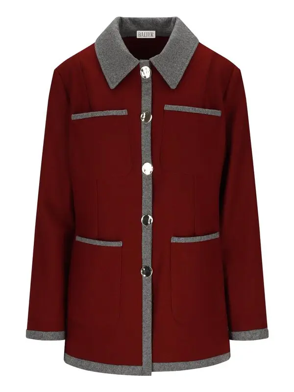 BALTÉR Bordeaux Overshirt - Red