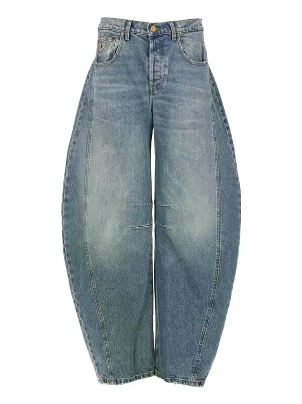 LOIS Barrel-leg Panelled Jeans - Blue