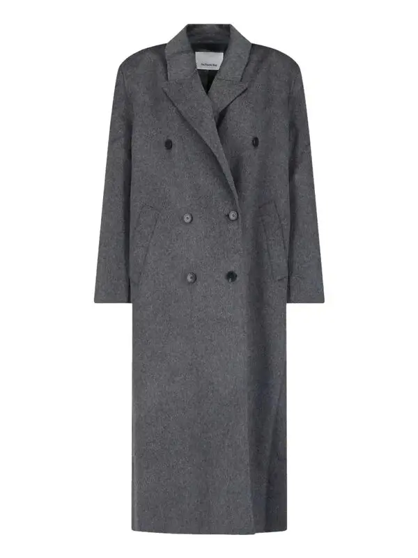 THE FRANKIE SHOP Gaia Double-breasted Coat - Grey