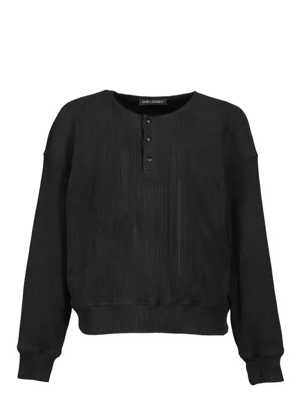 Our Legacy Ballon Ribbed Sweater - Black