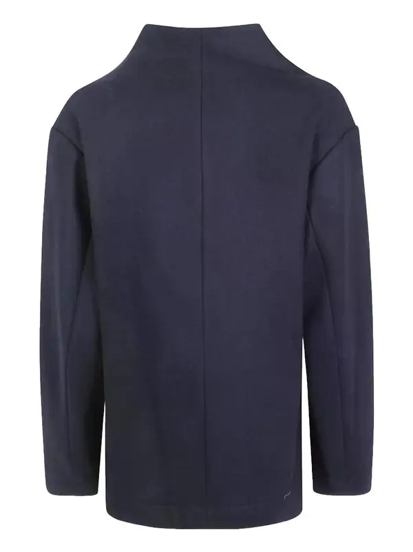 Yohji Yamamoto Asymmetric Button-fastening Jacket - Black
