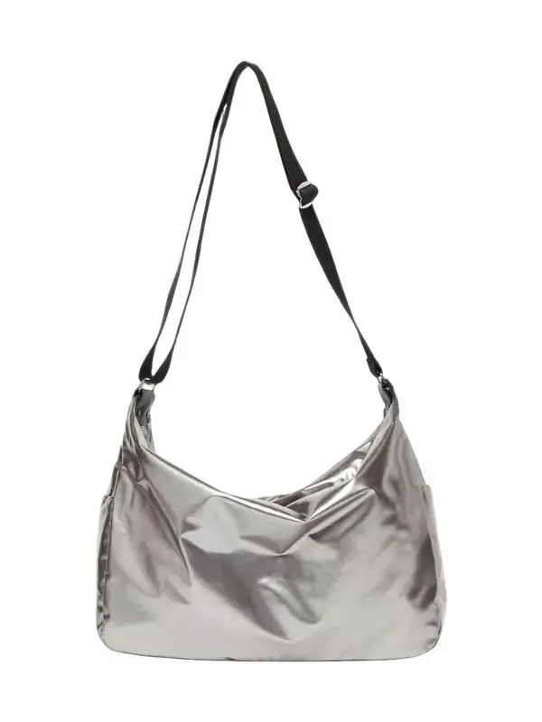 JACK GOMME Joy Light Metallic-effect Shoulder Bag - Silver