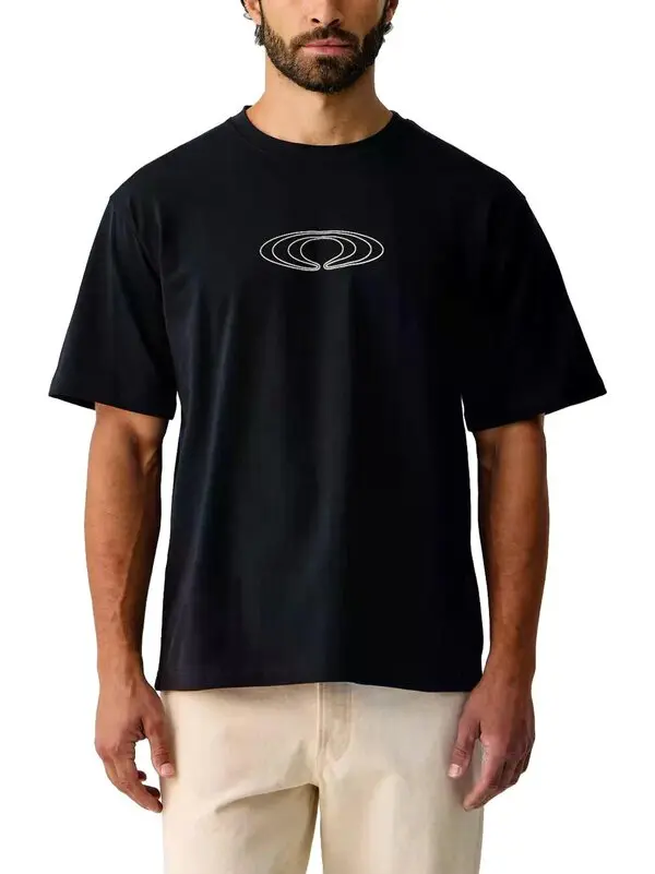 Rains Logo-print Short-sleeve T-shirt - Black