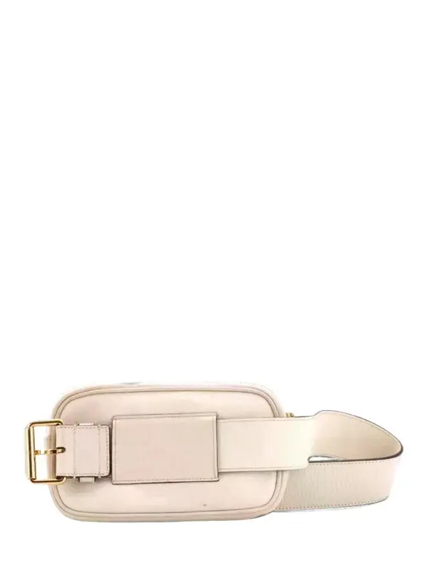 Gucci Ophidia Leather Mini Belt Bag - Neutrals
