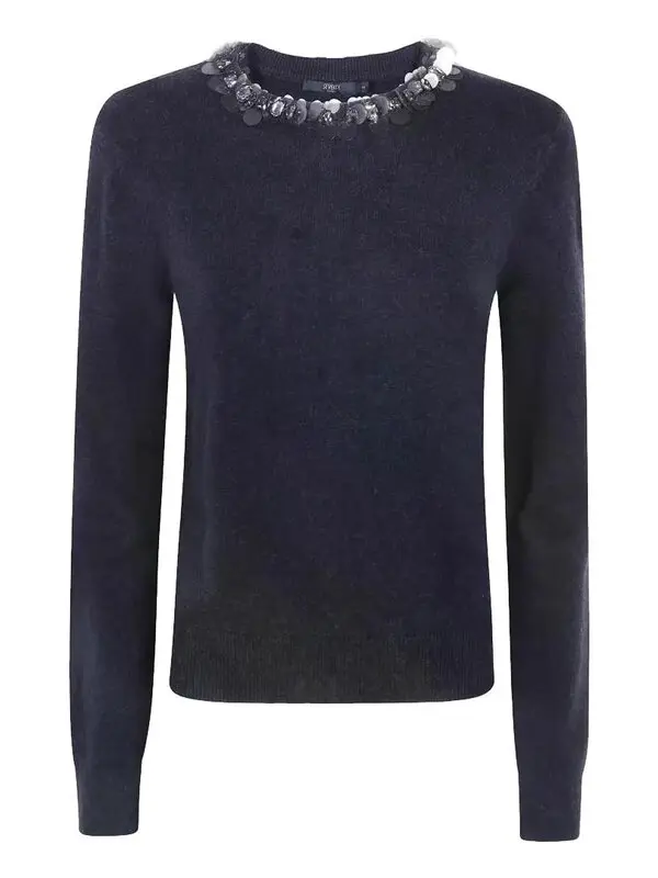 Seventy Sequin-embellished Sweater - Black