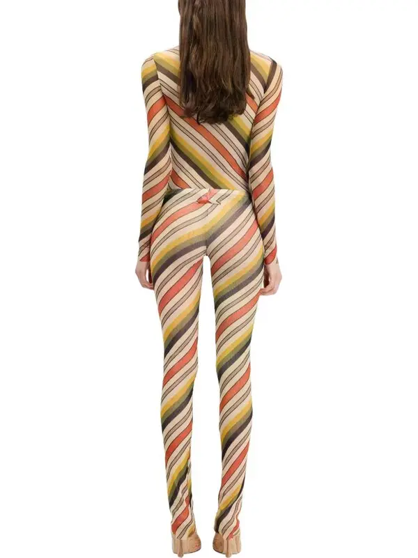 JEAN PAUL GAULTIER The Retro Stripe Trousers - Neutrals