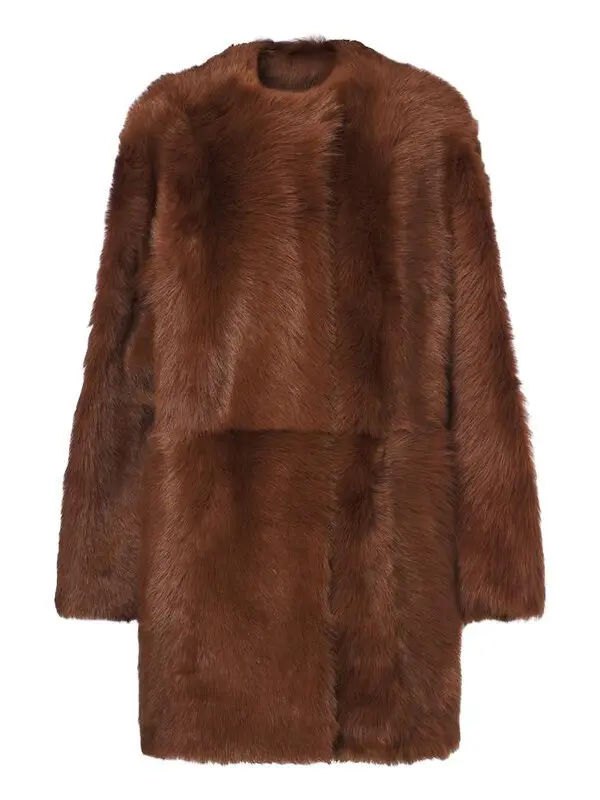 TOTEME Shearling Coat - Brown