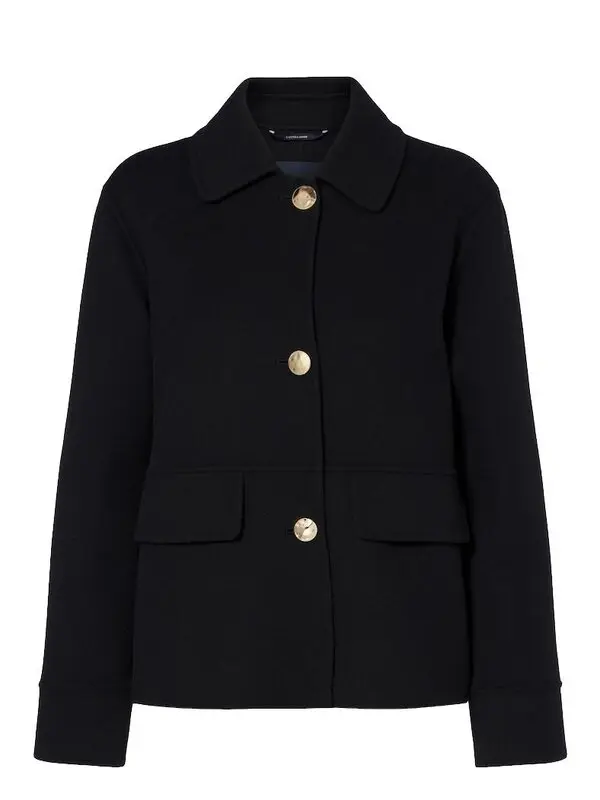 Max Mara Virgin Wool Jacket - Black