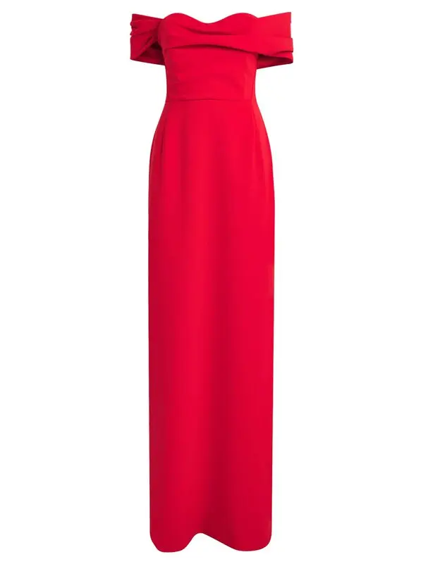 Carolina Herrera Off-the-shoulder Sofia Gown - Red