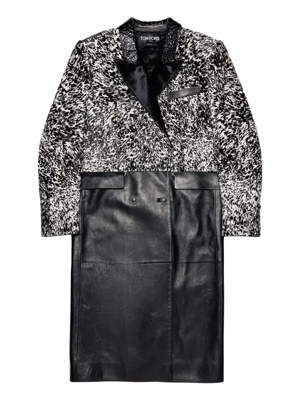 TOM FORD Lambskin-calf Hair Coat - Black