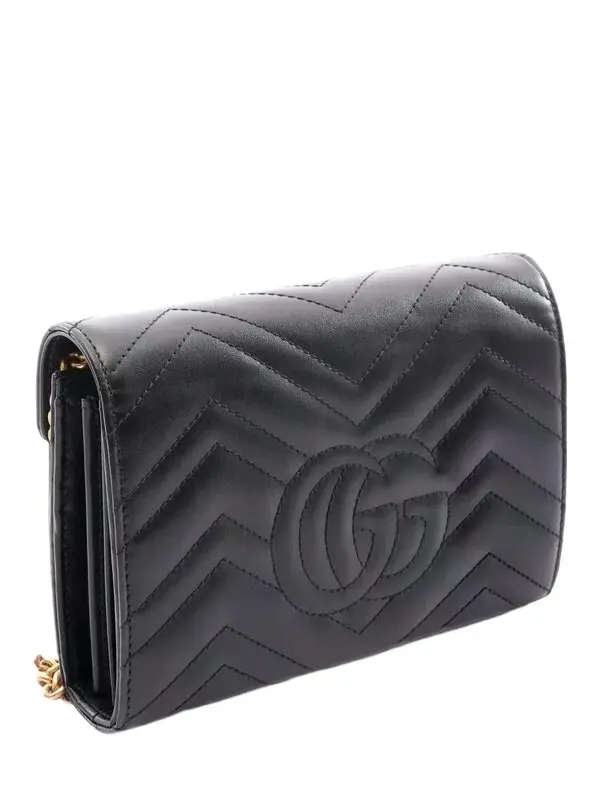 Gucci 2010s Gg Marmont Mini Bag - Black