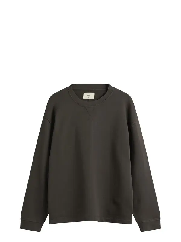 Folk Easy Fit Sweat - Soft Black