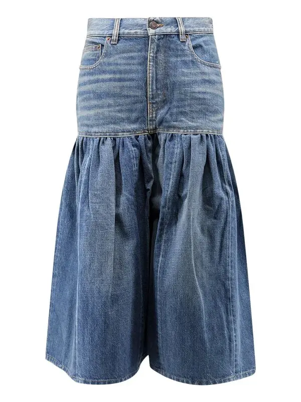 Chloé Lightweight Cotton Denim Fabric Skirt/trousers - Blue