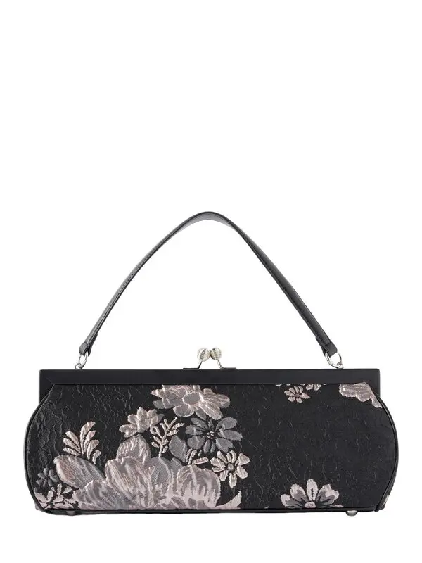 Anna Sui Arcadia Floral-brocade Clutch - Multi