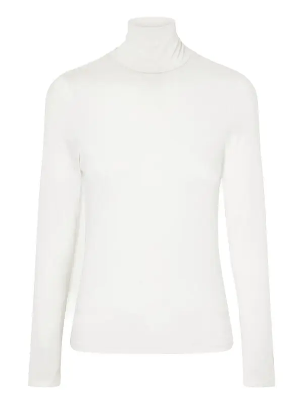 NILI LOTAN Keria Stretch-jersey Turtleneck Top - Neutrals