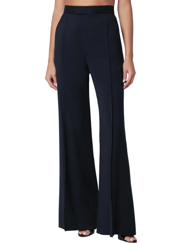 VIVIENNE WESTWOOD Navy Wide Leg Trousers In Virgin Wool - Blue