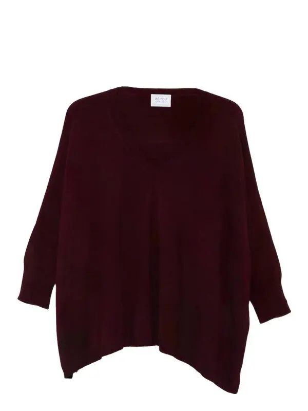 BEYOU V-neck Sweater - Red