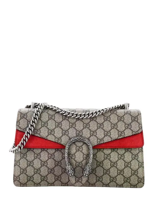 Gucci Dionysus Bag Gg Coated Canvas Small Shoulder Bag - Red