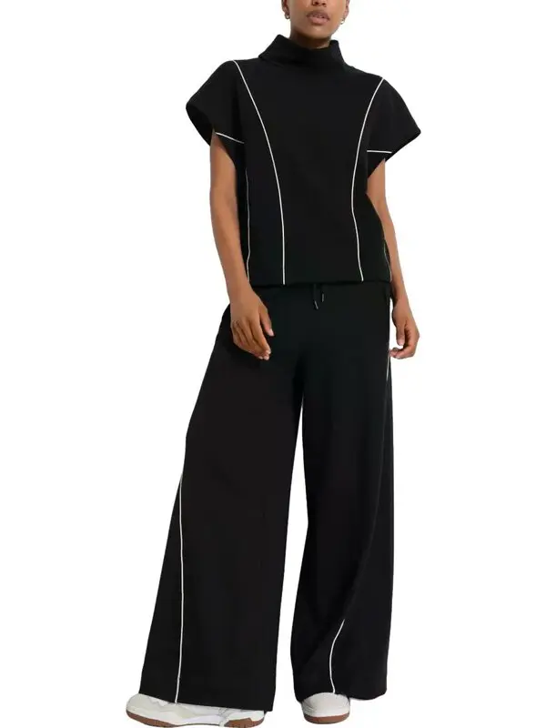 MARCELLA Alva Piping-detail Top - Black