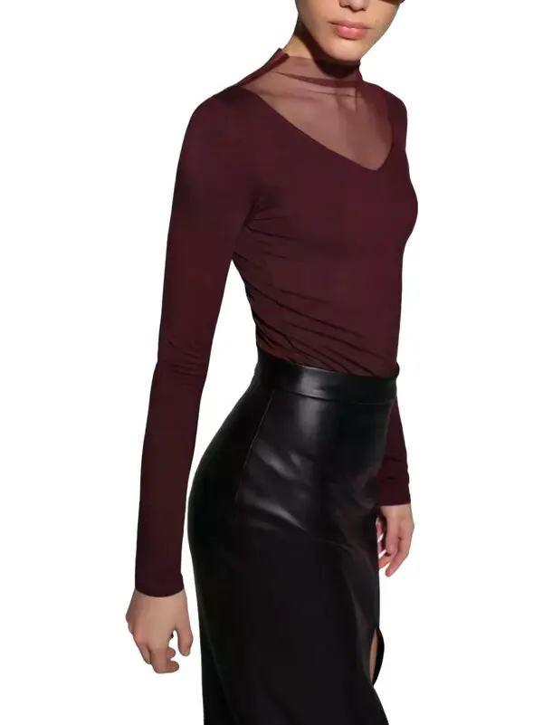 MARCELLA Saige Long-sleeve Top - Red