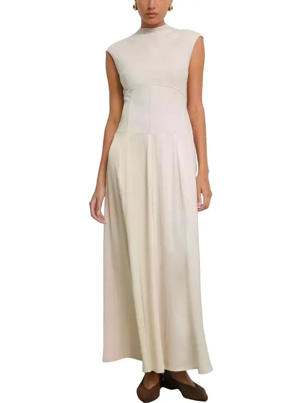 MARCELLA Maxi Haru Corset-style Dress - Neutrals