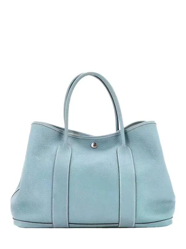 Hermès Garden Party Leather 36 Tote Bag - Blue