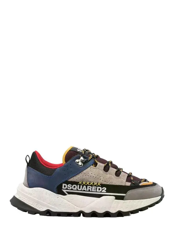 Dsquared2 Panelled Leather Sneakers - Grey
