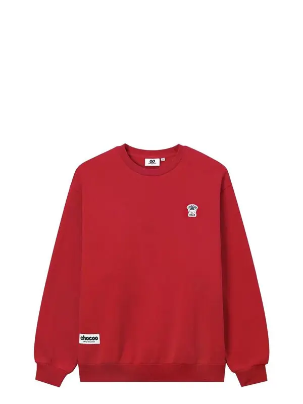 CHOCOOLATE Logo-patch Sweatshirt - Red