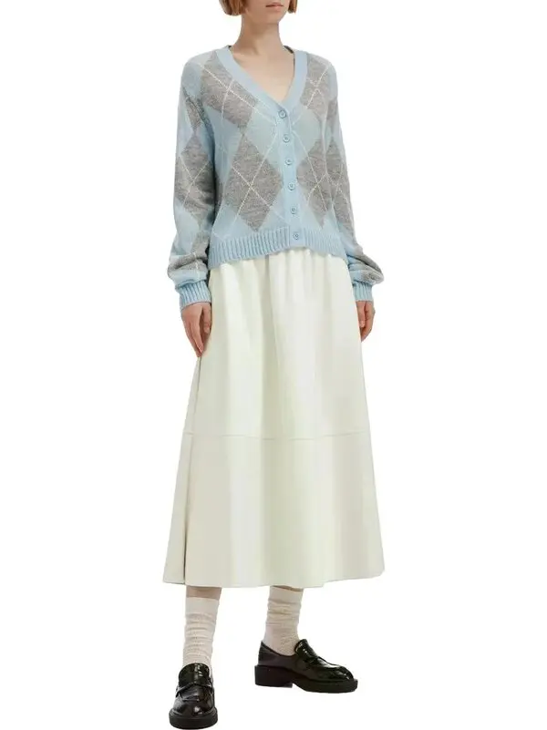 B+AB Elasticated-waistband Panelled Skirt - Neutrals