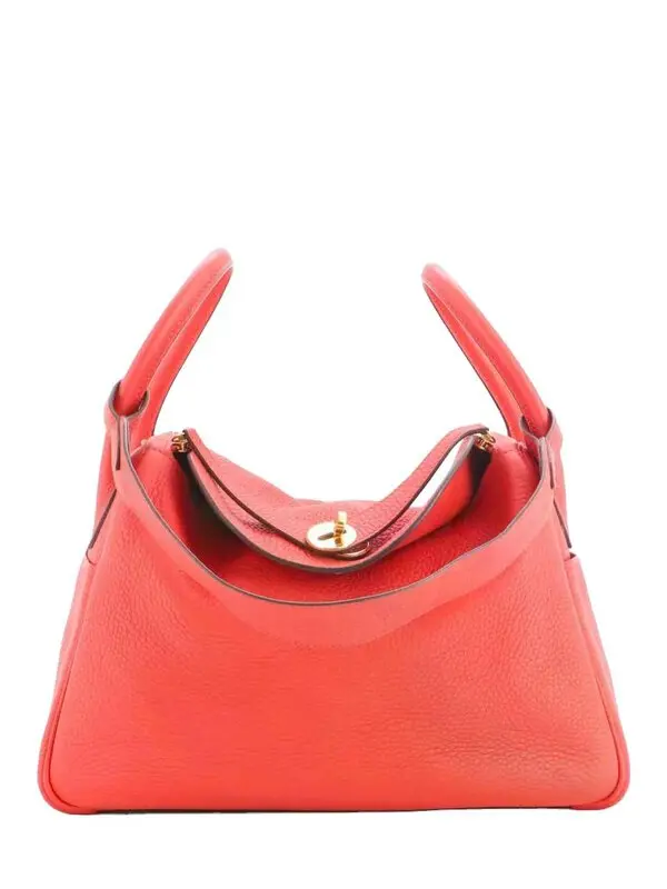Hermès Lindy Bag Clemence 30 Shoulder Bag - Red
