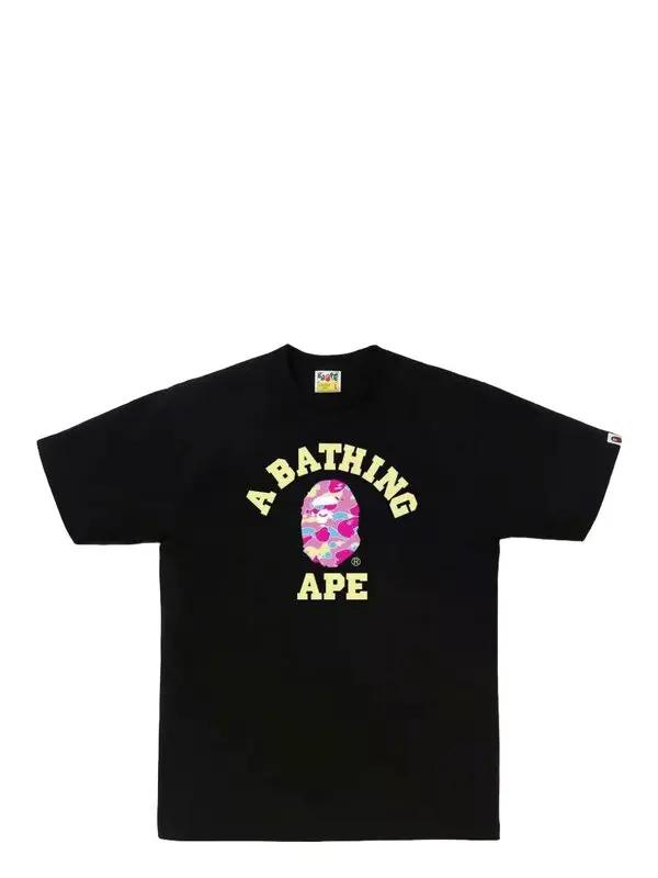 A BATHING APE College Ape Head T-shirt - Black