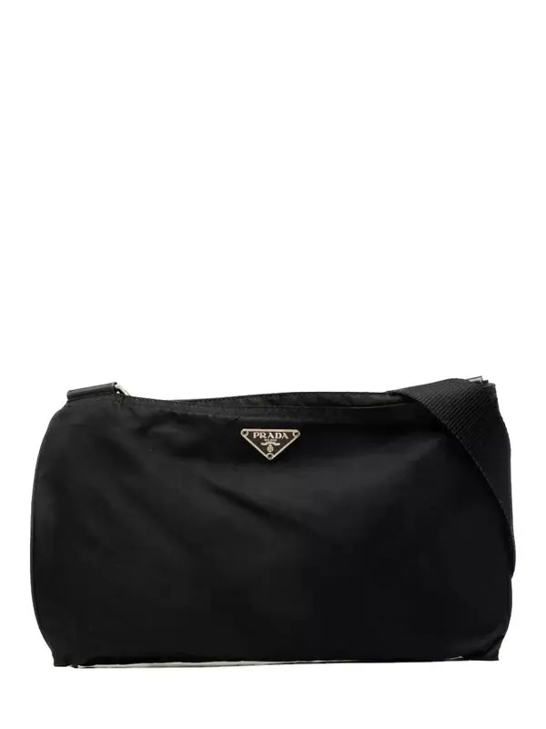 Prada 2013-2026 Tessuto Zip Top Crossbody Bag - Black