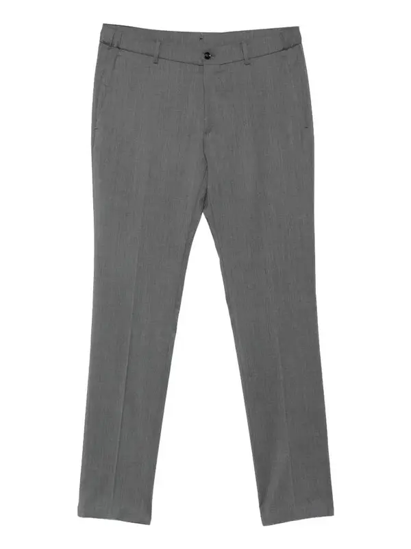BERWICH Morello Elax Pressed-crease Trousers - Grey