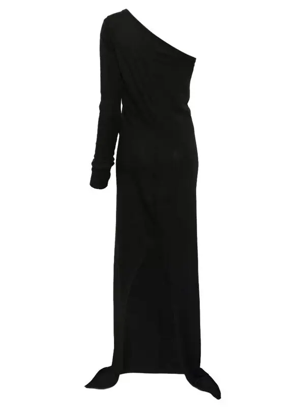 Rick Owens One-shoulder Floor-length Maxi Dress - Black