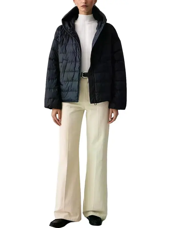 Marc O'polo Quilted Hooded Jacket - Blue
