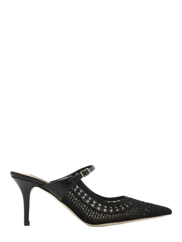 ARTEANA Trieste Crochet-knit Pointed-toe Mules - Black