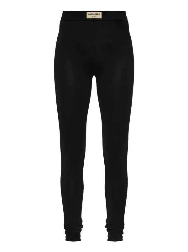 Dsquared2 Logo-patch Leggings - Black