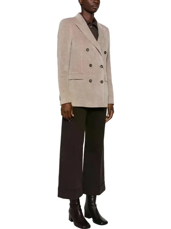 Tagliatore Double-breasted Corduroy Blazer - Neutrals
