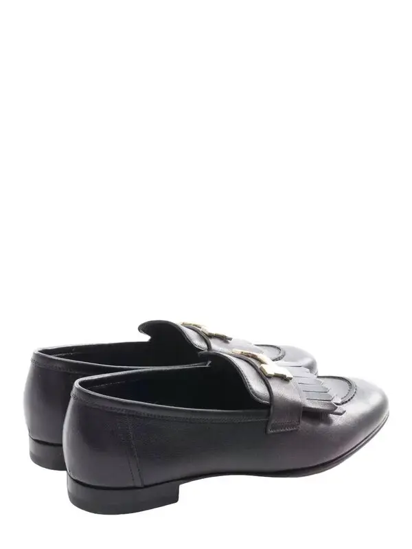 Hermès 2020s Royale Fringed Loafers - Black