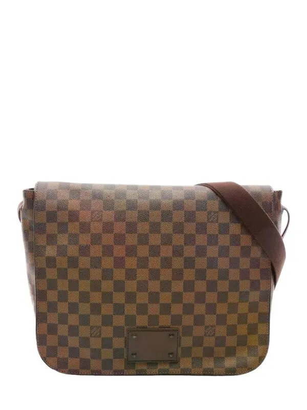 LOUIS VUITTON 2009 Gm Brooklyn Damier Ebene Shoulder Bag - Brown