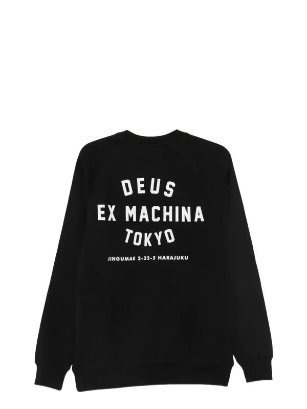 Deus Ex Machina Logo-print Raglan-sleeve Sweatshirt - Black