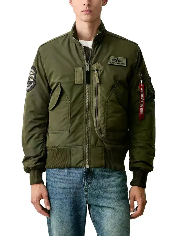 Alpha Industries Patch-detail Bomber Jacket - Green