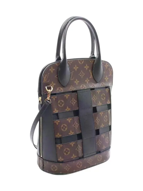 LOUIS VUITTON 2017 Tressage Monogram Medium Tote Bag - Brown